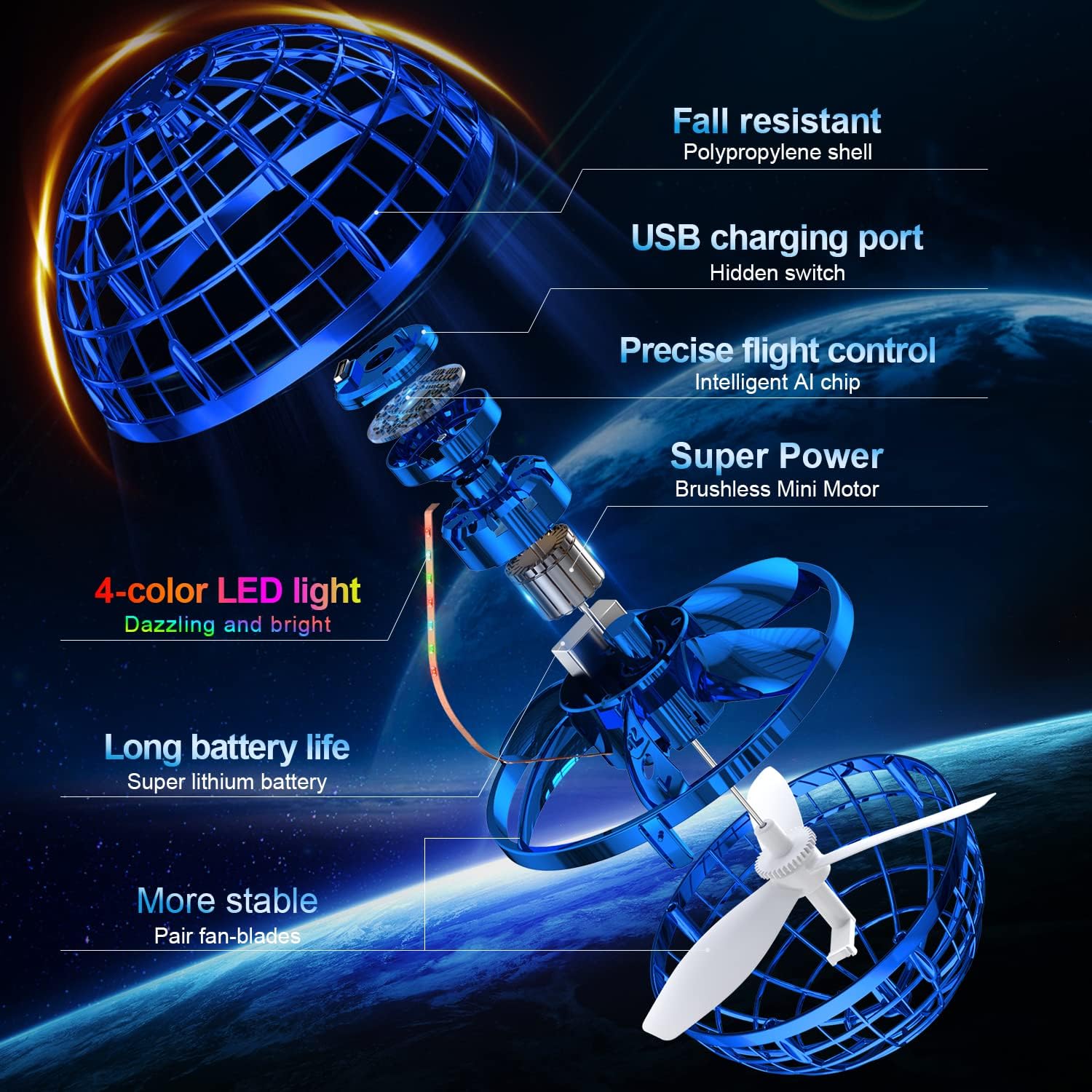 YUSOUWEY Flying Toys That Brings Magic into Reality Outdoor Toys Flying ...