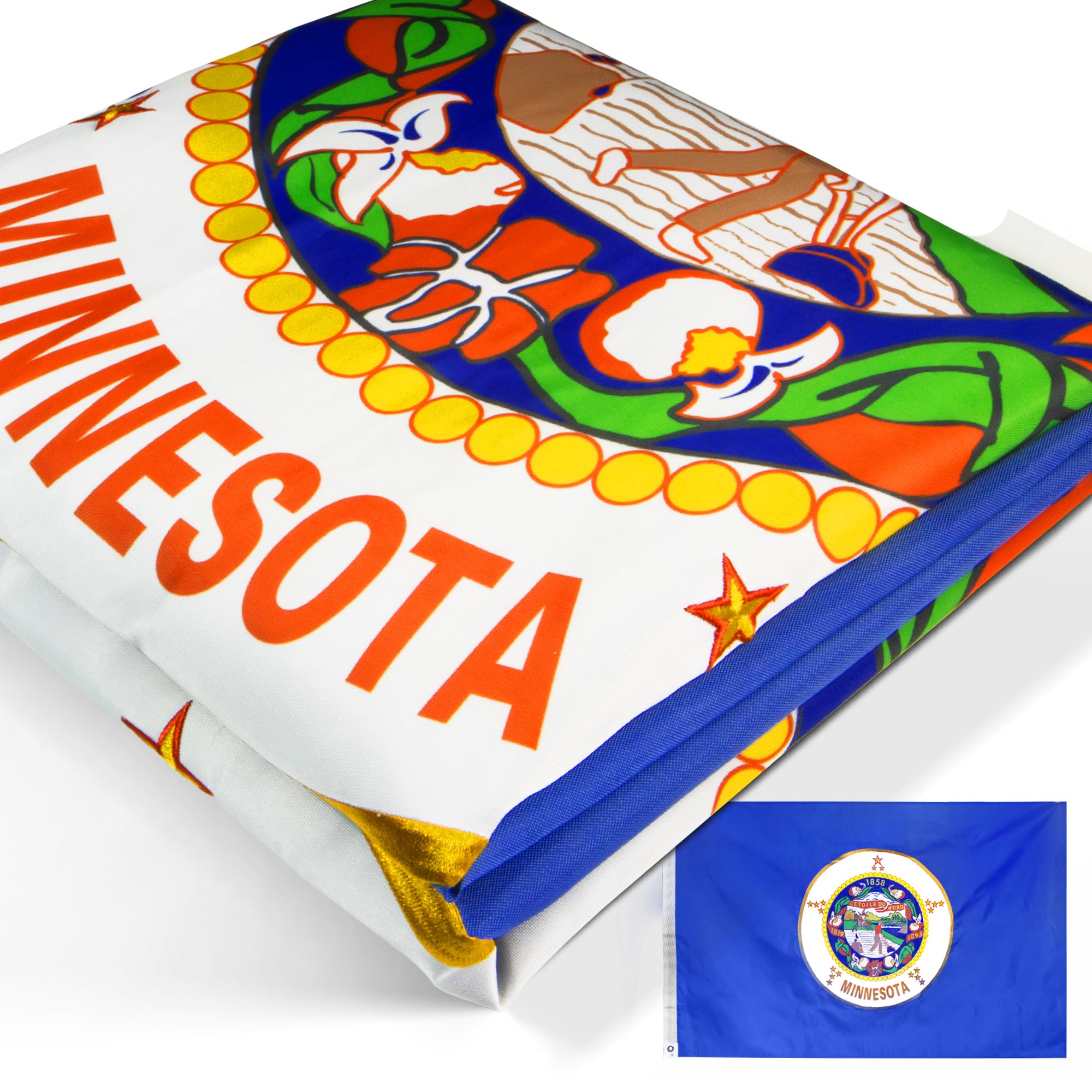 Snapklik.com : Anley EverStrong Series Embroidered Minnesota State Flag ...