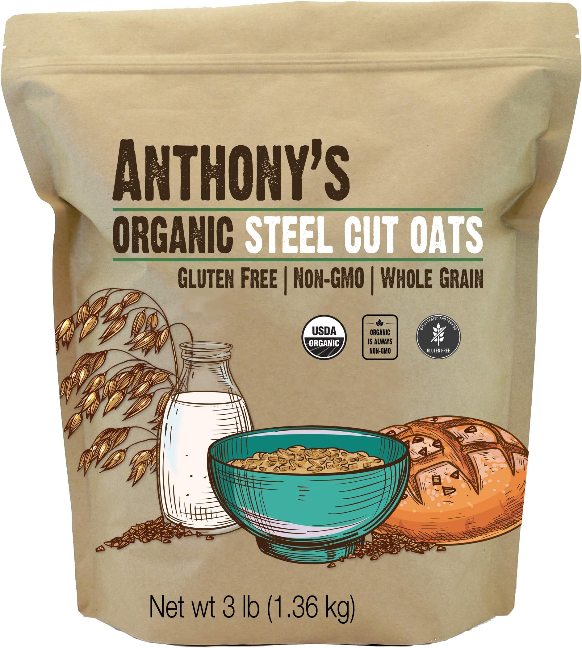 Amazon.com: ONE DEGREE ORGANIC FOODS Organic Sprouted Rolled Oats, 45 ...