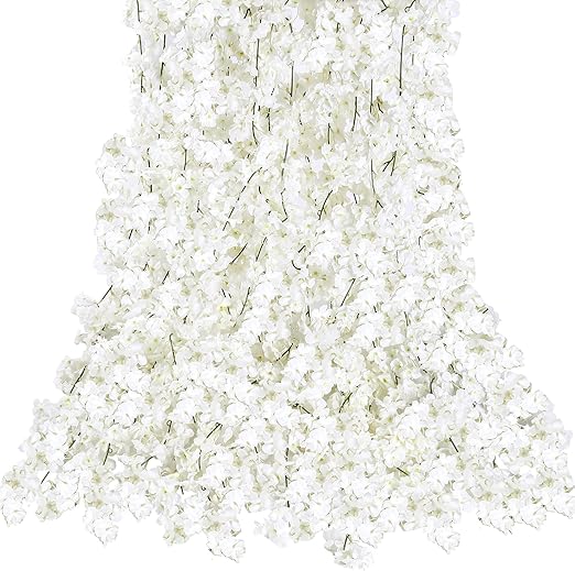 Amazon.com: Sggvecsy Cherry Blossom Garland Artificial Cherry Flower ...