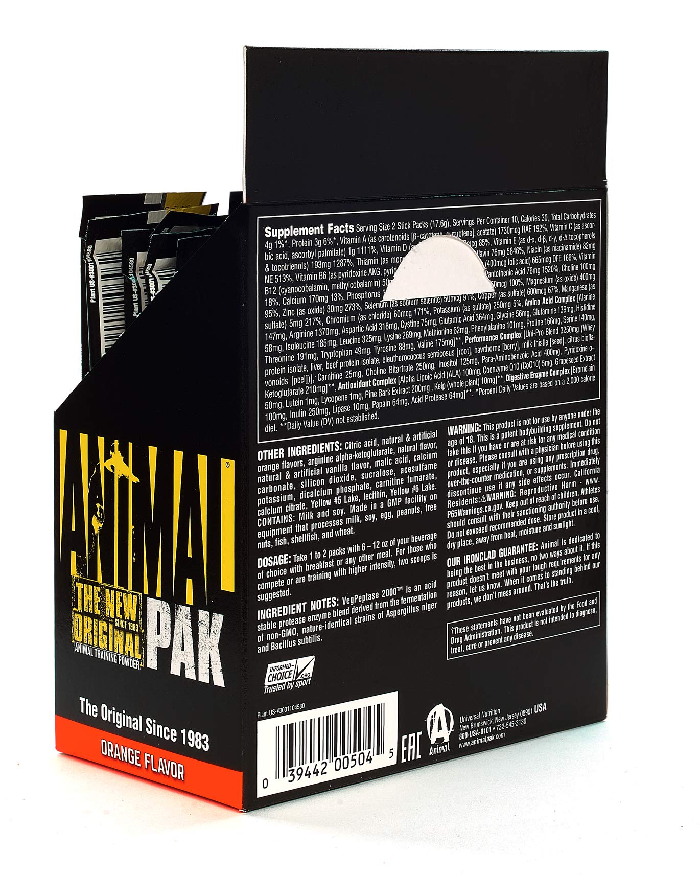 Animal Pak-The Complete All-in-one Training Pack -Multivitamins, Amino ...