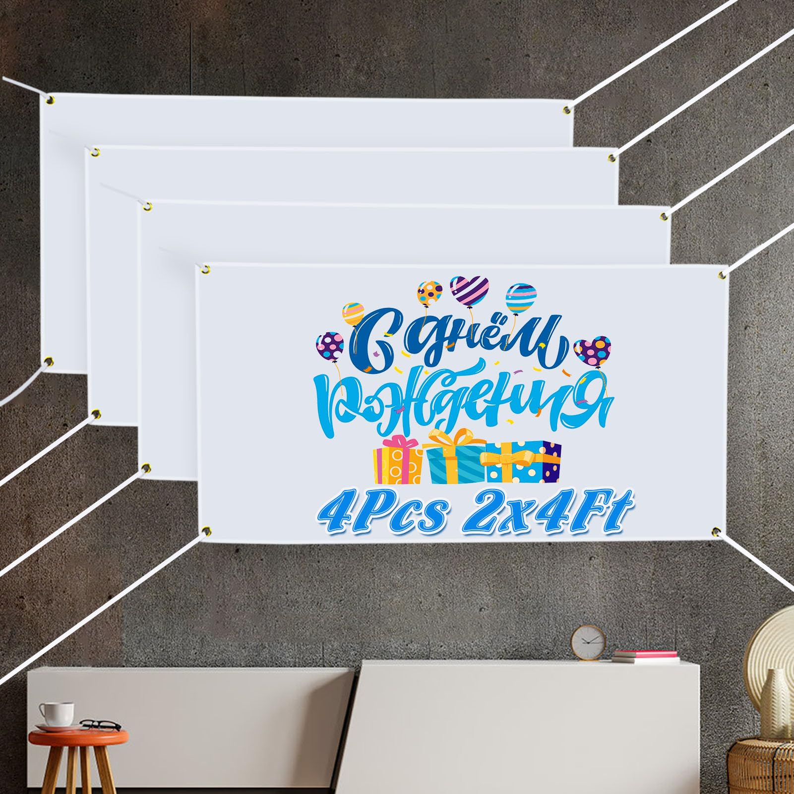2x4 Ft Fabric Store Sign Now Open Under New Management Banner - By ...