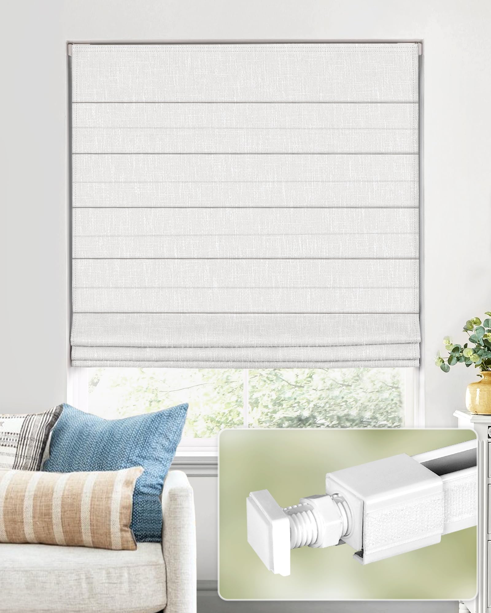 7 Best No Drill Roman Shades | True No-Drill Roman Shades