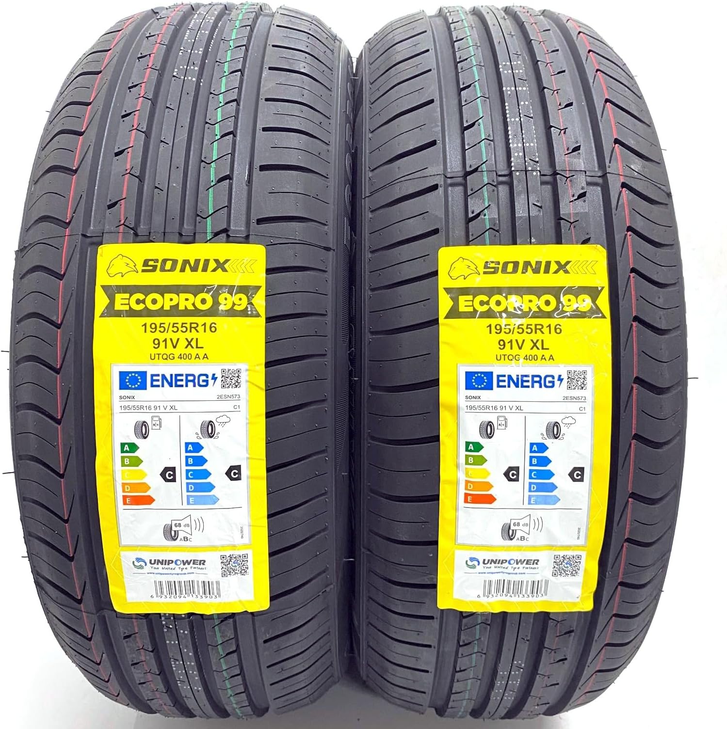 2 X 195 55 16 ECOPRO 99 91V XL EXTRA LOAD TYRES 195/55R16 M+S AMAZING C ...