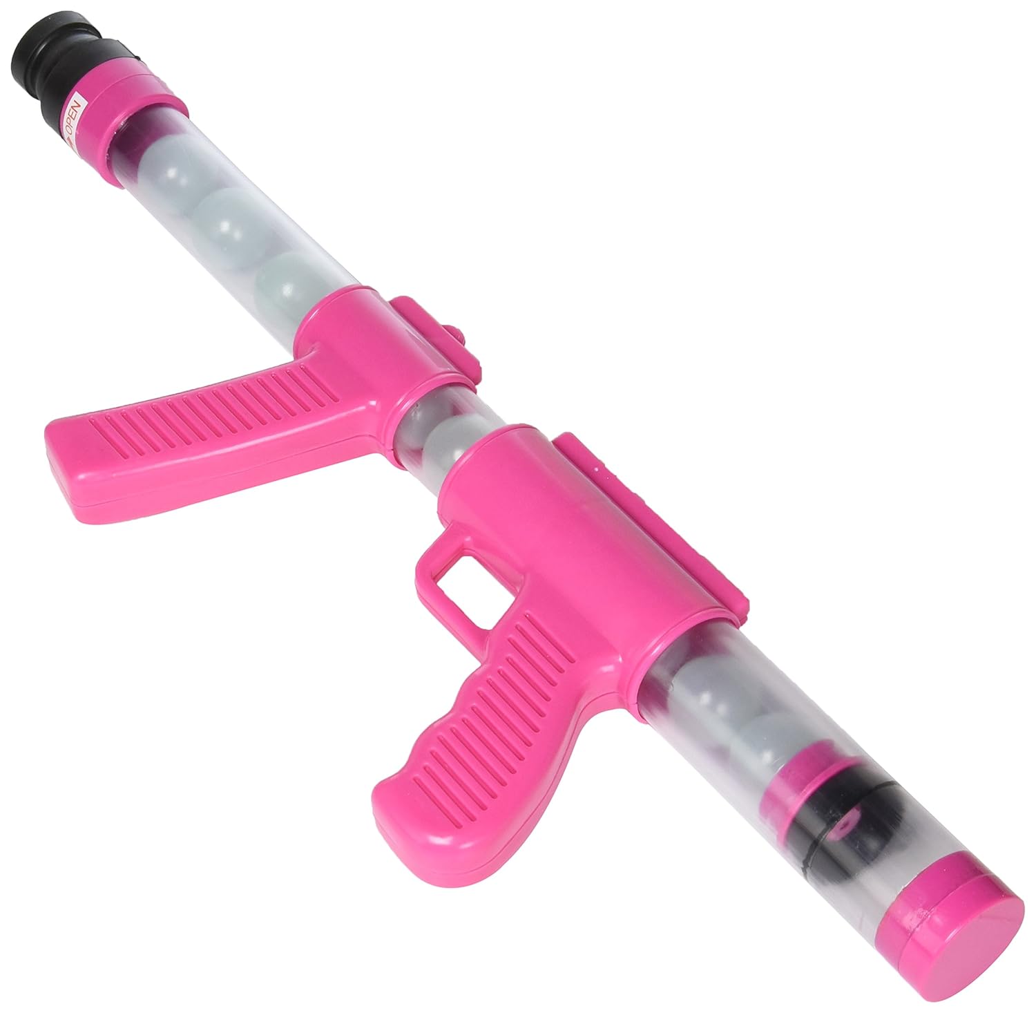 Buy Deluxe Glow Pink Ping Pong Ball Shooter Moon Blaster Gun Online at ...