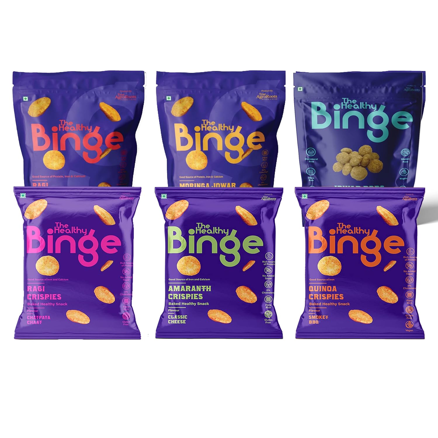 The Healthy Binge Assorted Baked Chips Snacks For Adults And Kids Ragi ...