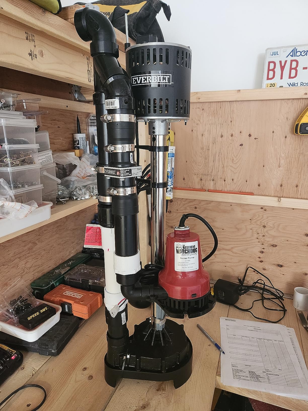 PumpSpy Sump Pump Stand, Durable Sump Pump Stand that Prevents Sediment ...