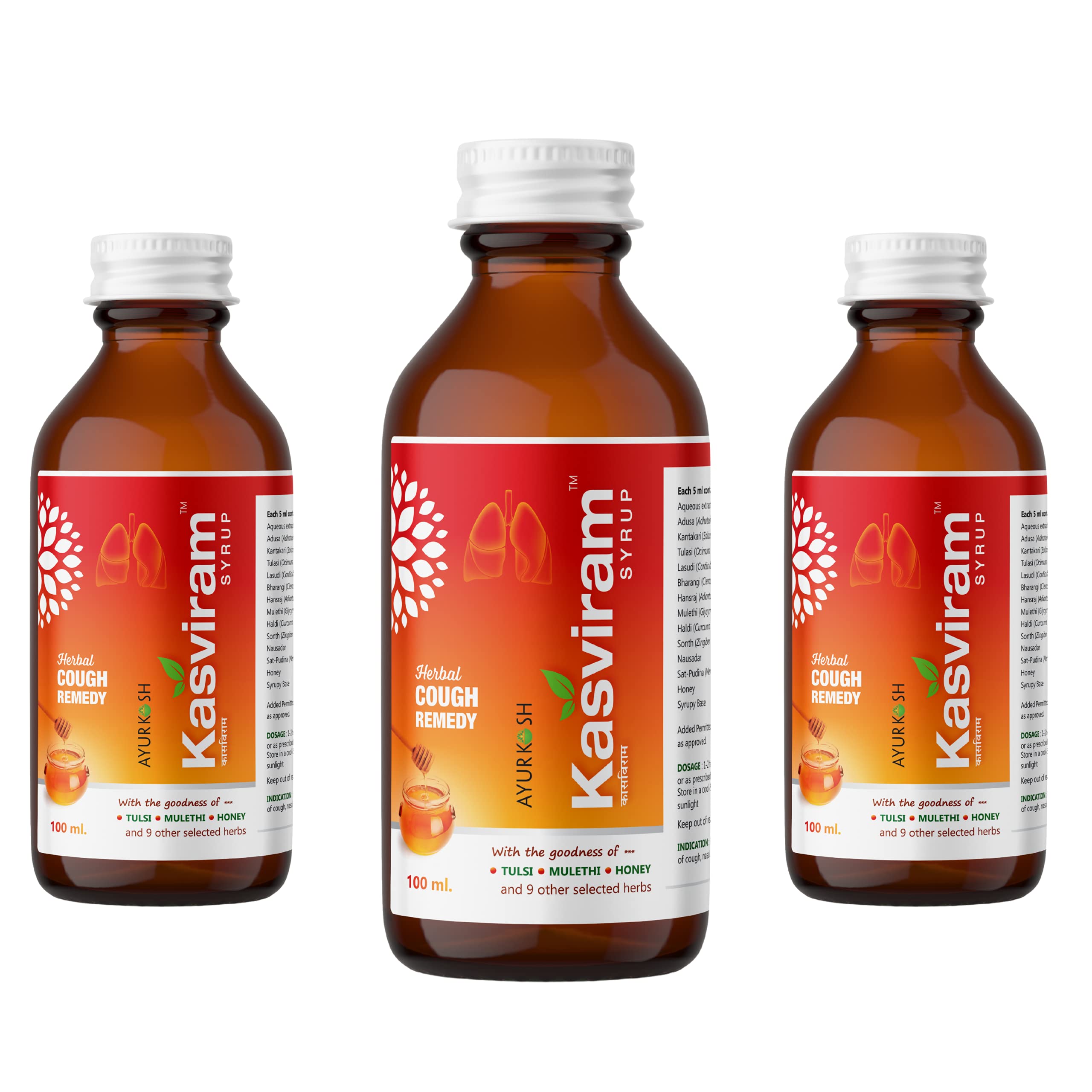 Buy KASVIRAM HONEY COUGH SYRUP | Ayurvedic Cough Syrup For Dry Cough I ...
