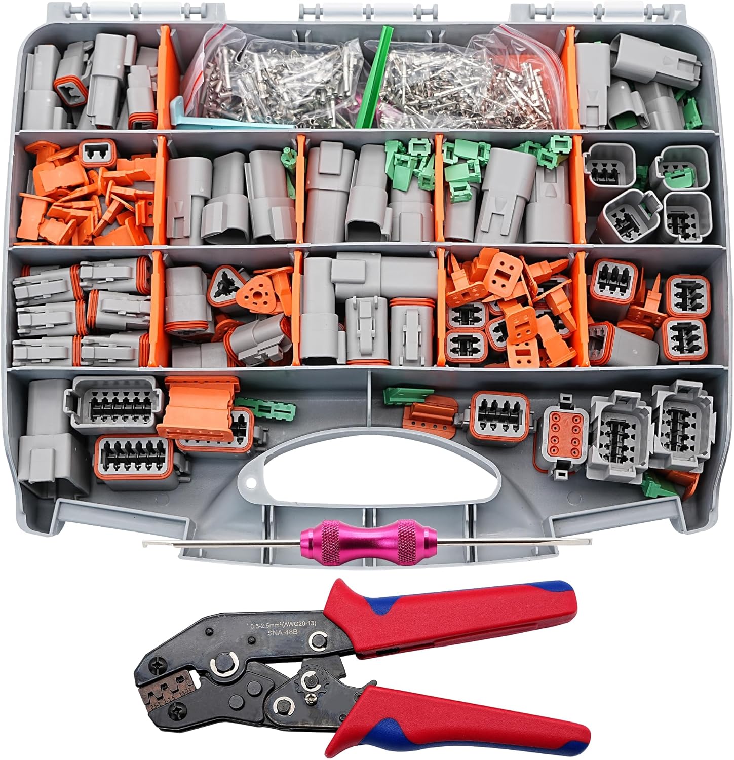 Amazon.com: LEVANLIGHT 604 PCS DT Deutsch Connector Kit,2 3 4 6 8 12 ...