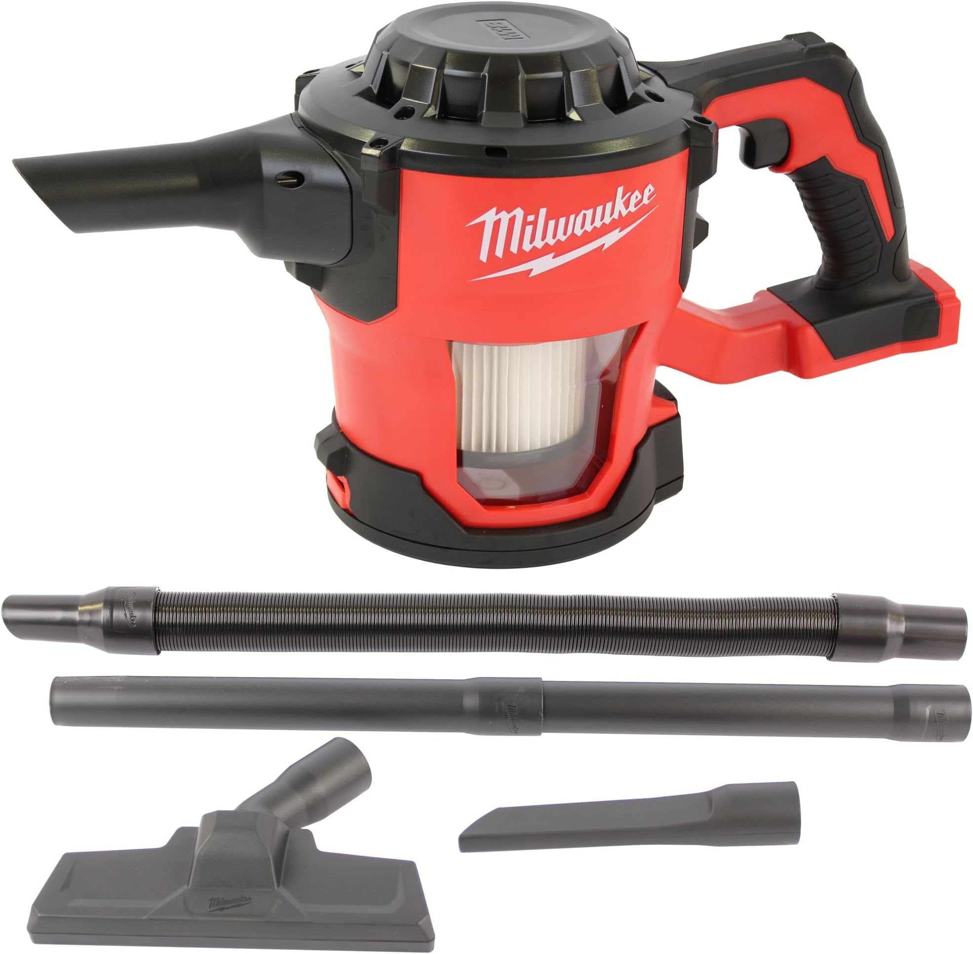 Milwaukee 4933459204 M18 CV-0 Compact Hand Vac 18V Bare Unit, 18 V, red ...