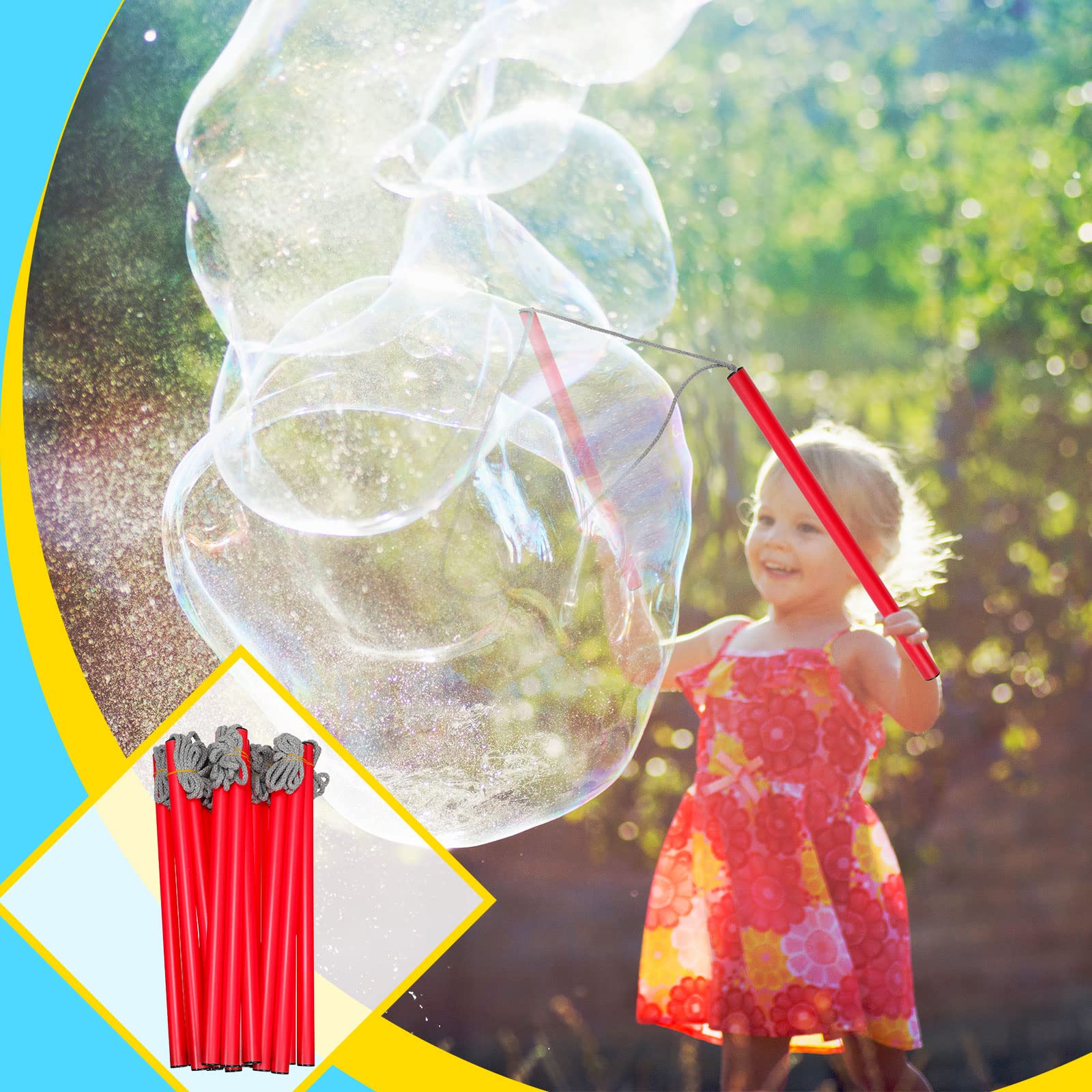 Snapklik.com : FairySandy 8 Pieces Giant Bubble Wands Big Bubble Wands ...