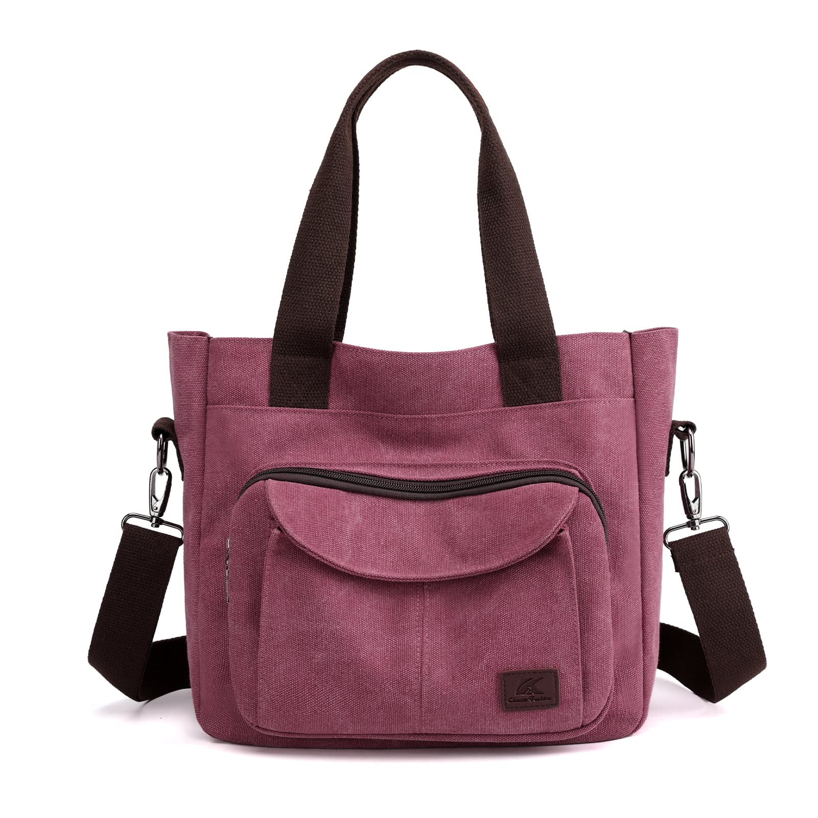 Snapklik.com : DOURR Canvas Cotton Top Handle Crossbody Bags For Women ...