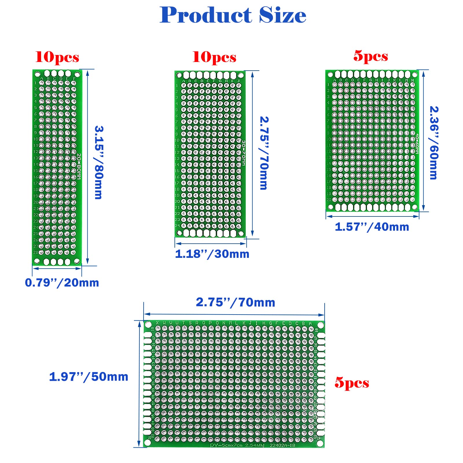 Snapklik.com : Tnisesm Double Sided PCB Board Kits