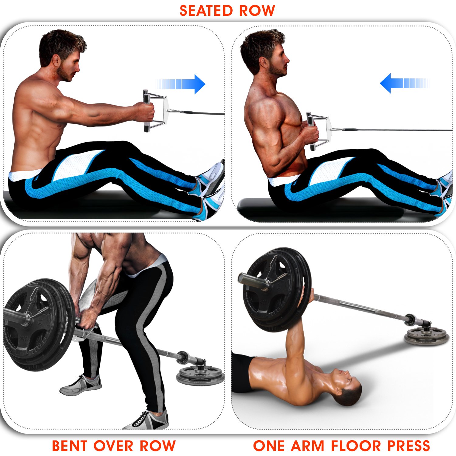 Snapklik.com : T-Bar Row Plate Post Insert Landmine Fit 2 Olympic Bars ...