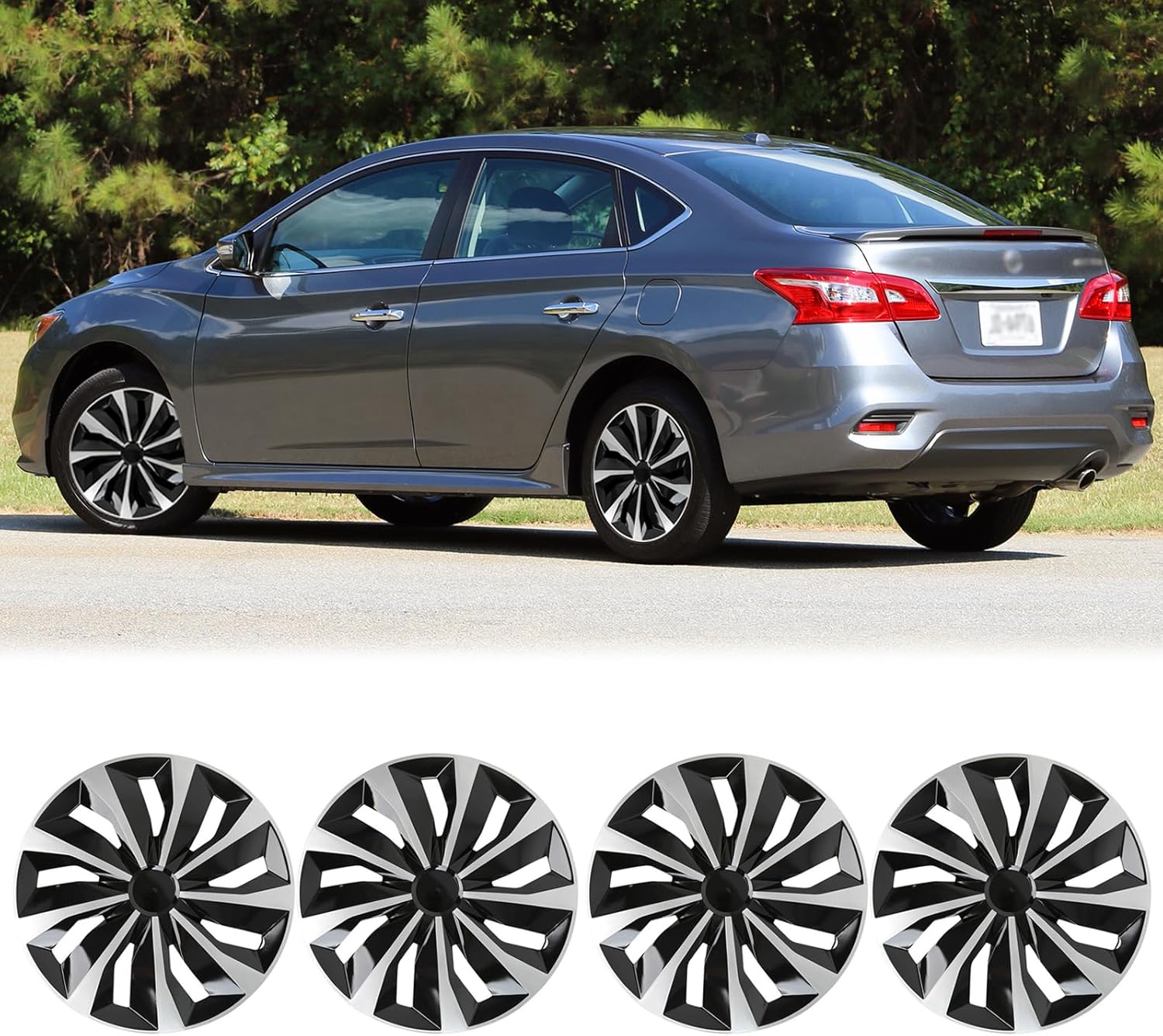 Amazon.com: DREAMIZER 16 Inch Hubcaps Set Universal Wheel Rim Covers ...