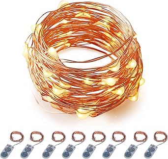 Amazon.com : ITART Micro LED String Lights Battery Powered Set of 8 ...