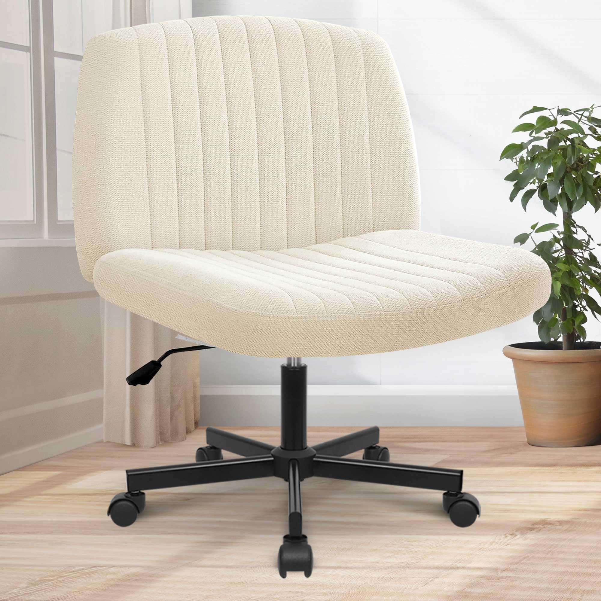 Amazon.com: Brick Attic Criss Cross Chair with Wheels Legged Armless ...