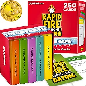 Amazon.com: QUOKKA Couples Conversation Games for Date Night - Fun Couple Card Games with 500 ...