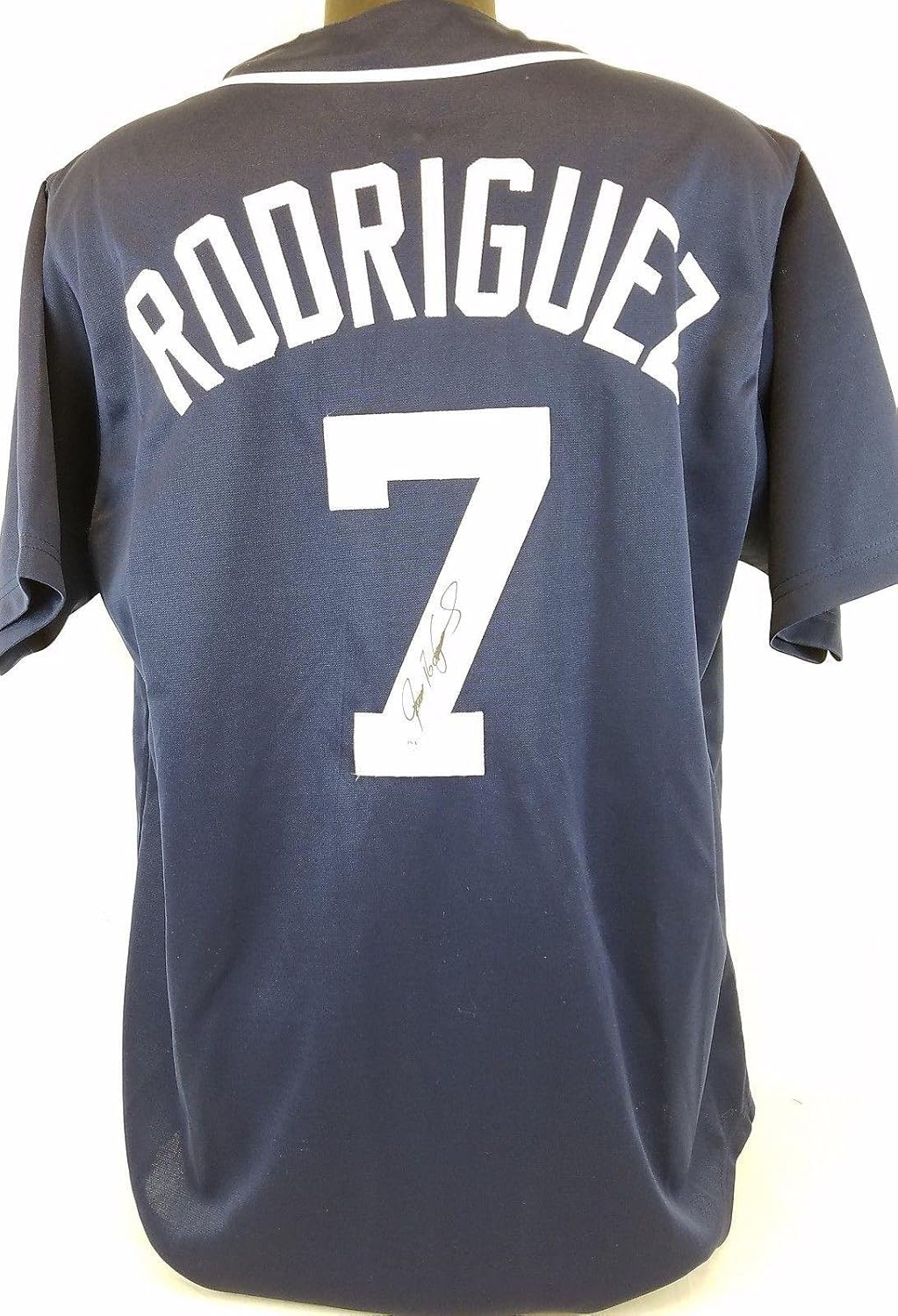 Signed Ivan Rodriguez Jersey - Pudge Blue JSA Witness #WP222670 ...