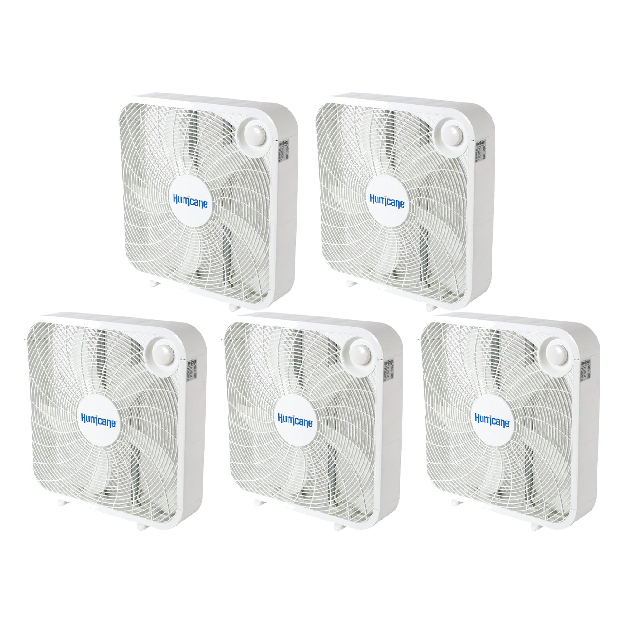 Snapklik.com : Hurricane 5 Pack Floor Box Fan