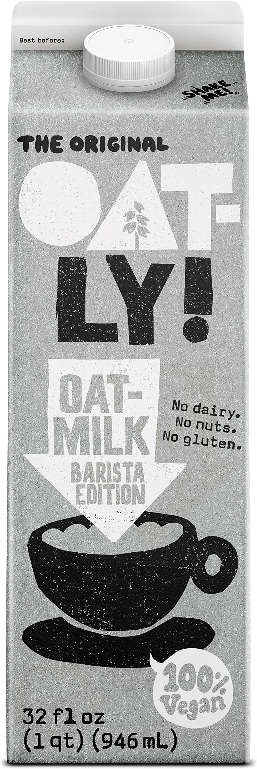 Amazon.com: Oatly Barista Edition Oatmilk, vegan, 32 Fl Oz : Grocery ...
