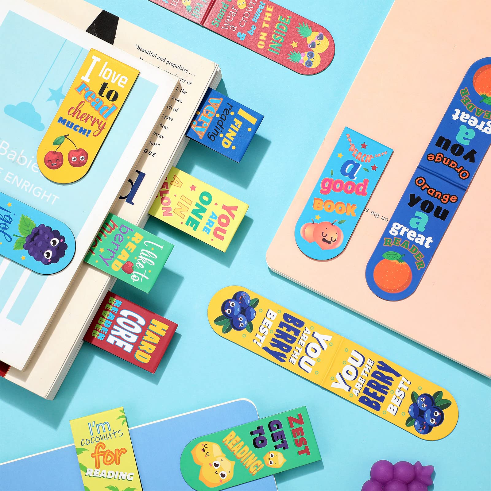 Snapklik.com : 48 Pack Scented Bookmarks Magnetic Scratch And Sniff ...