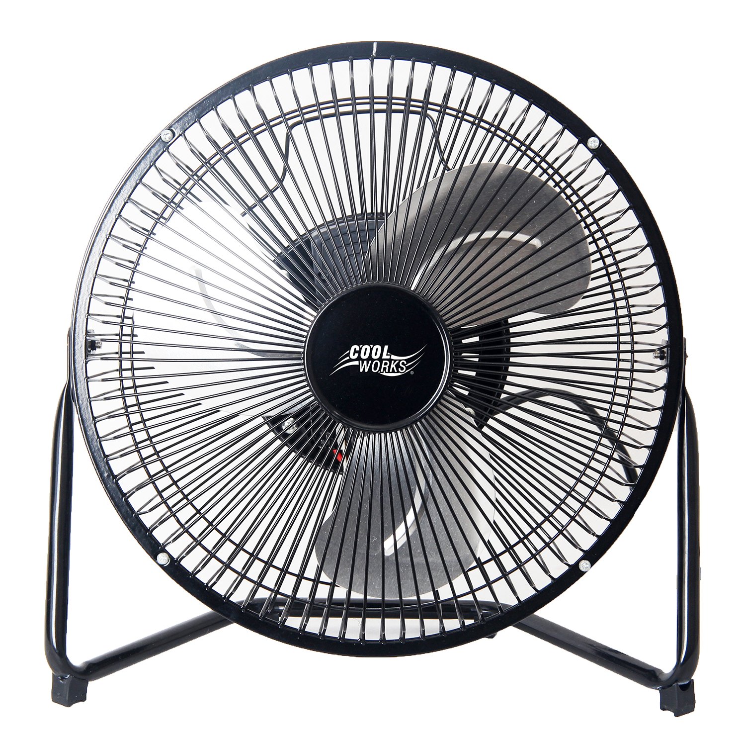 CoolWorks VE-230 X 9 3-Speed High-Velocity Metal Floor Fan 3 (Black ...