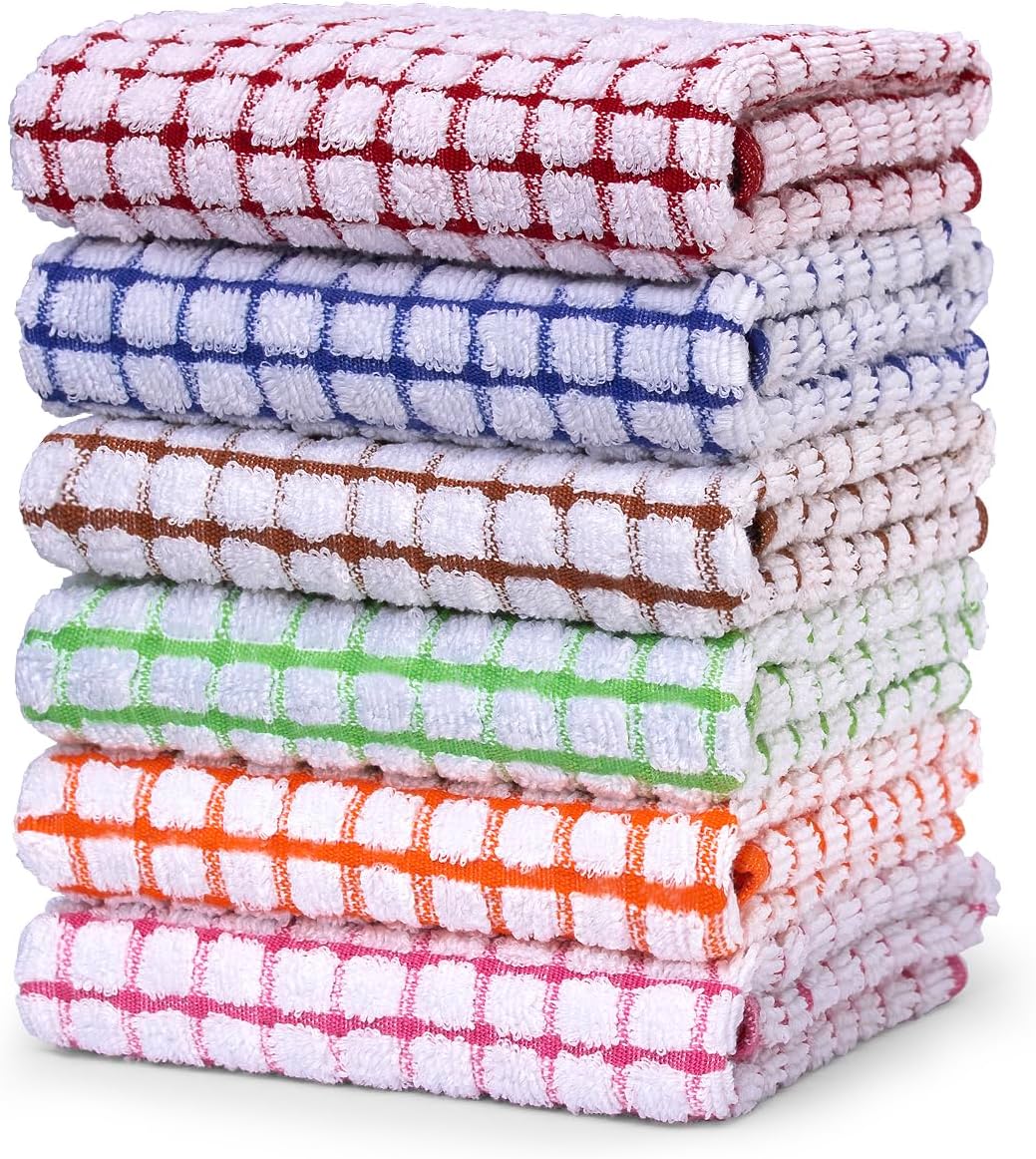 Amazon.com: Gentlife Stripe Large Kitchen Towels, 4-Pack, 16 Inch x 26 ...
