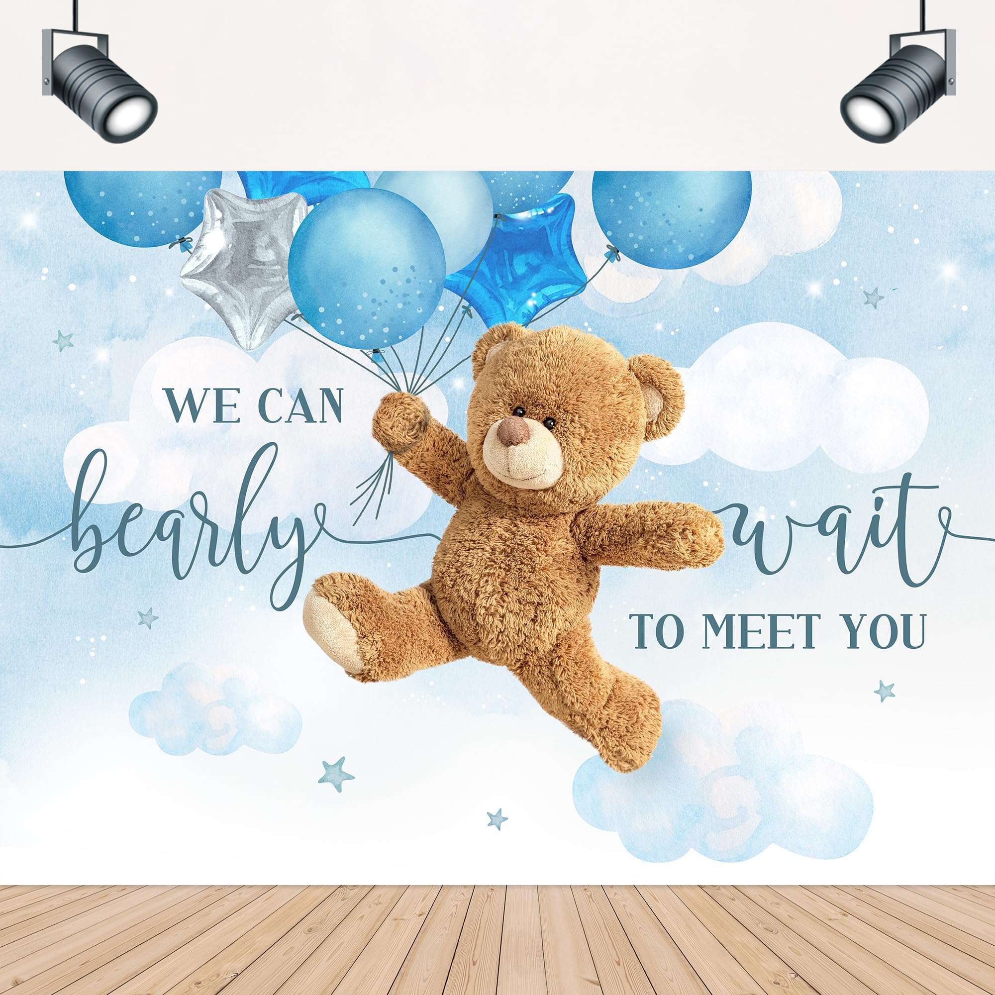 Amazon.com : LIGHTINHOME We Can Bearly Wait Backdrop 7Wx5H Feet Cute ...