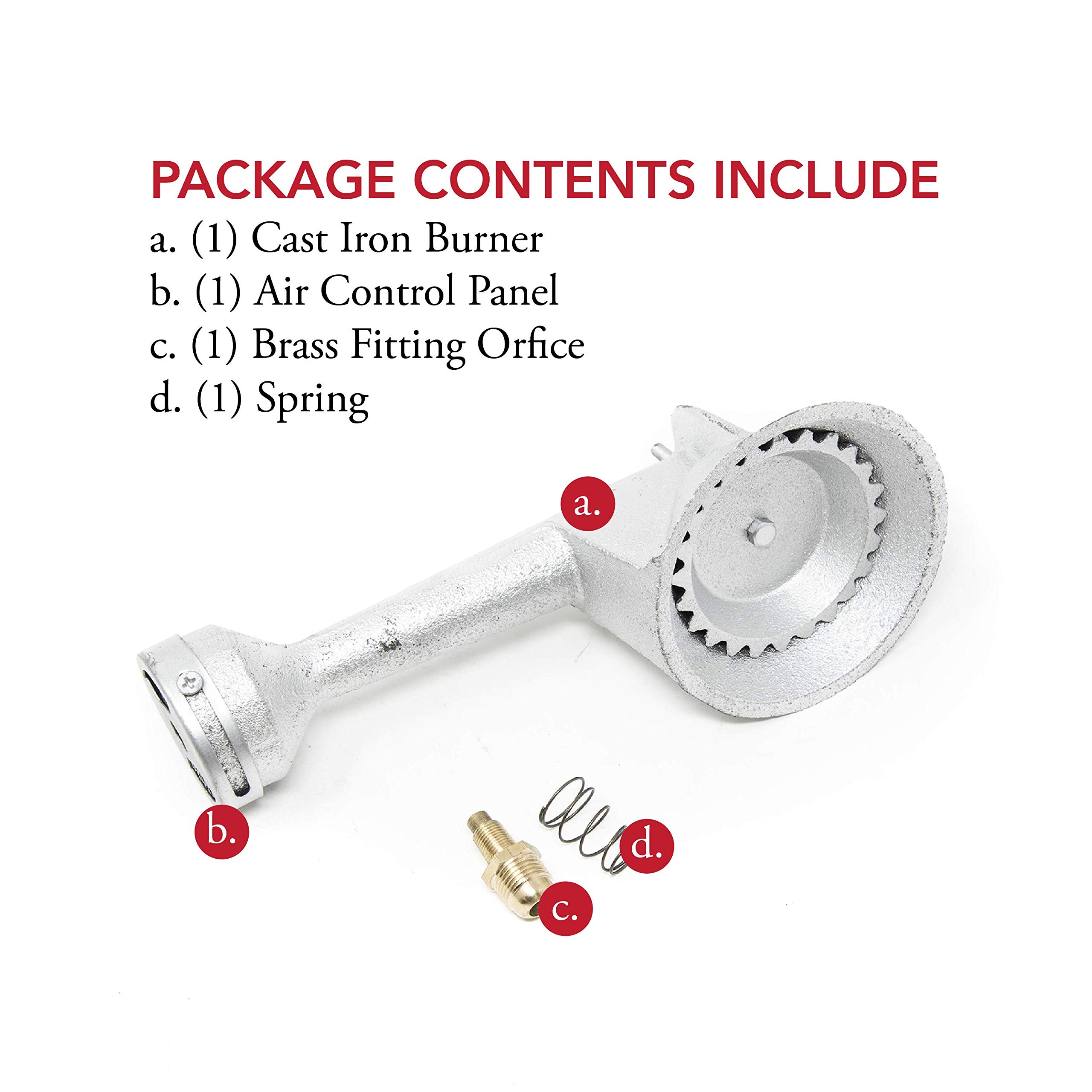 GasOne 50200 Gas ONE Propane High Pressure Cast-Iron Round Burner Head ...
