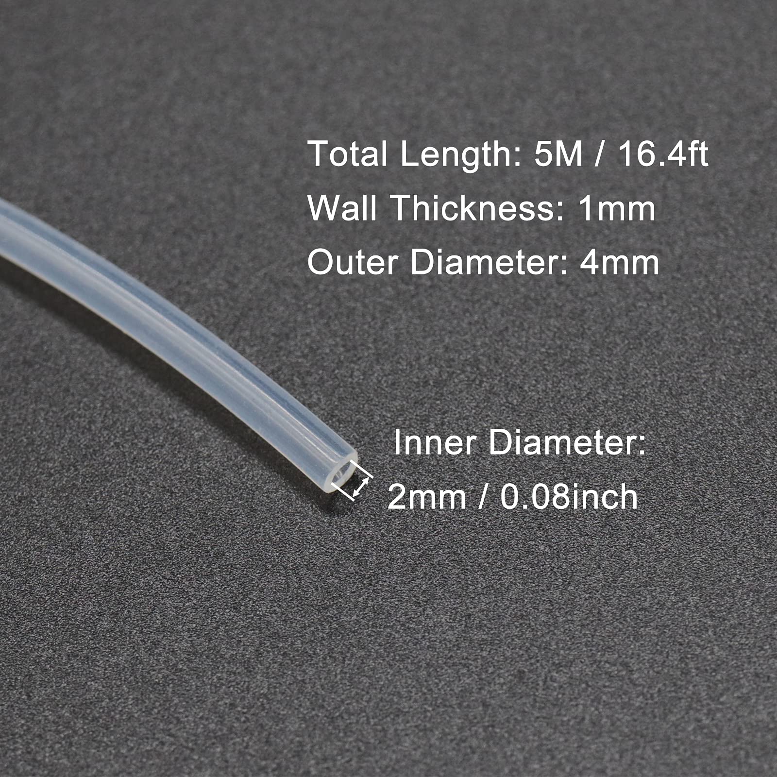 Snapklik.com : VictorsHome Silicone Tubing, 2mm ID X 4mm OD, 16.4ft