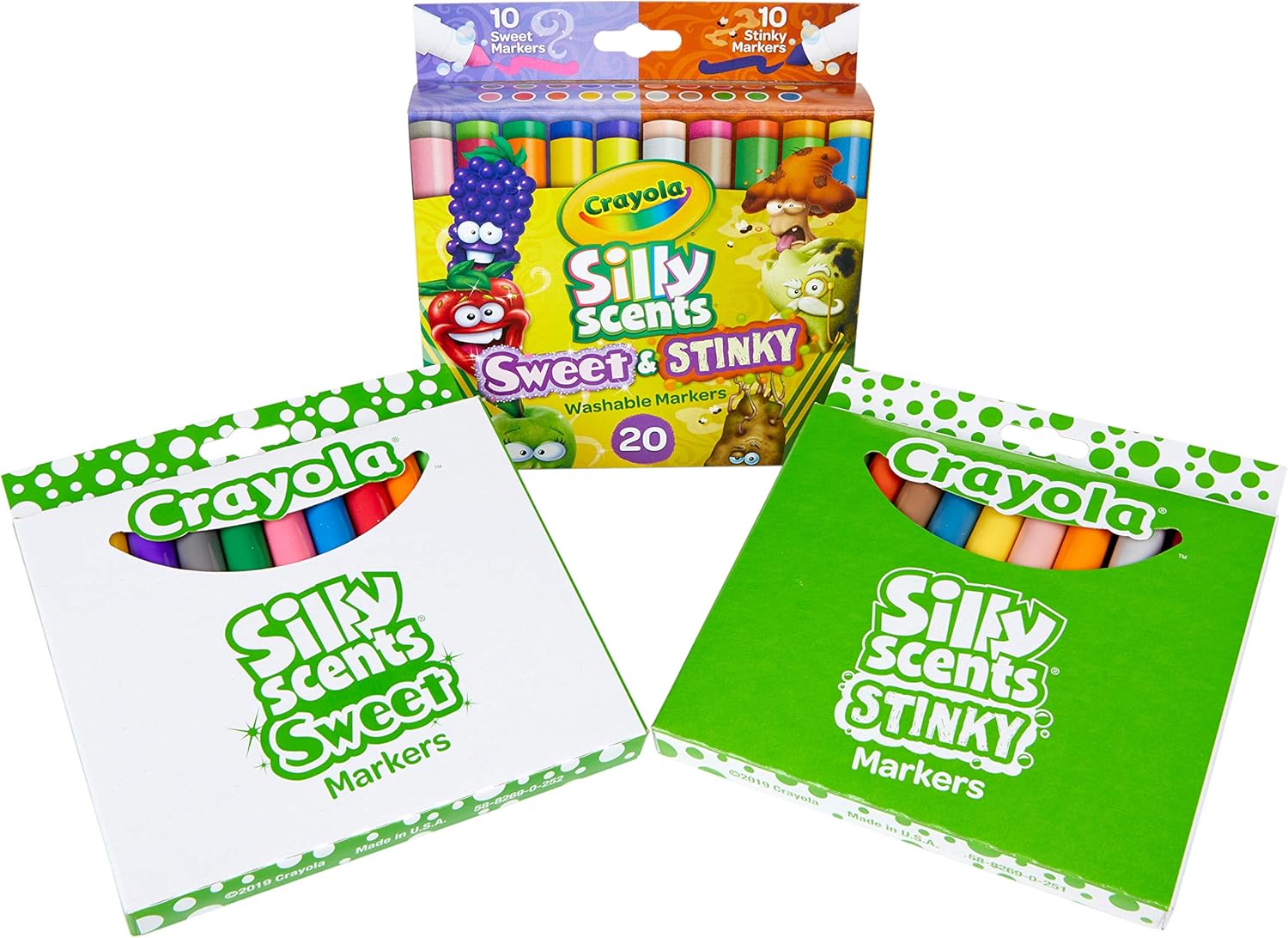 Buy Crayola Silly Scents Dual Ended Markers, Sweet Scented Markers, 10 ...