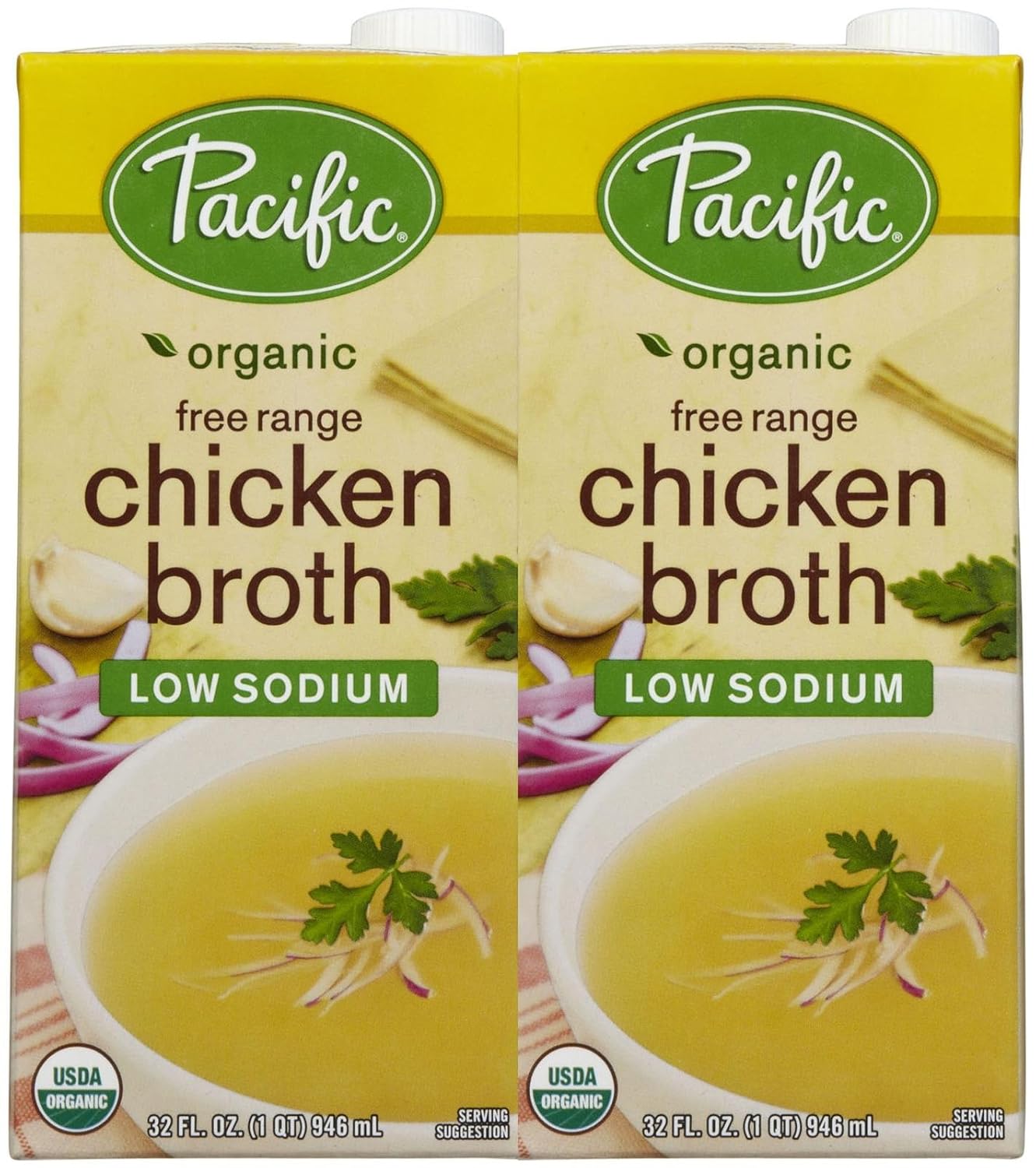 Amazon.com : Pacific Natural Foods Organic Chicken Broth, Low Sodium ...