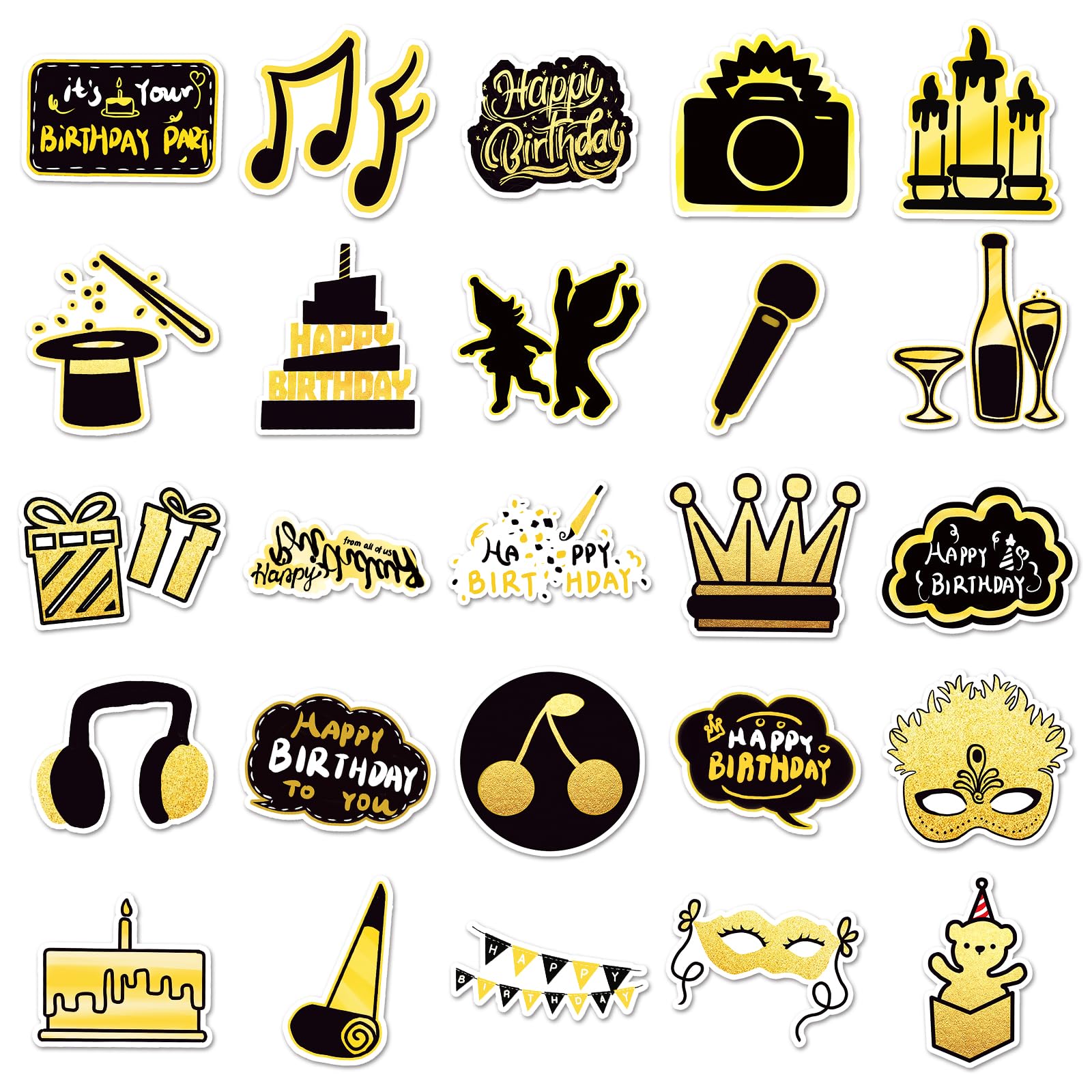 Snapklik.com : Birthday Stickers For Kids 50PCS Waterpoof Stickers For Water Bottles Laptop ...