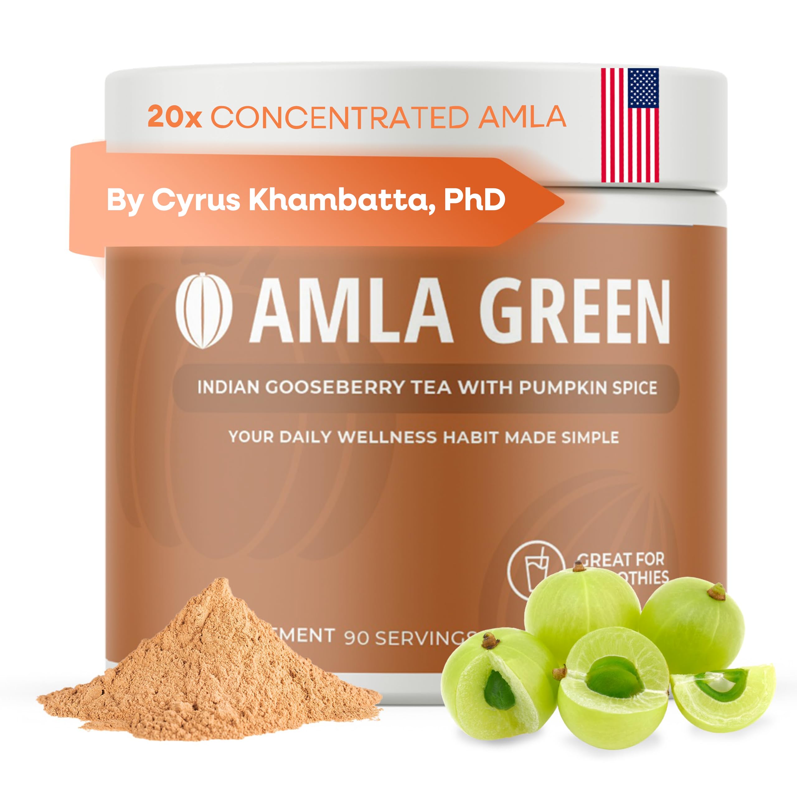 Amazon.com: Amla Powder Superfood Supplement with Pumpkin Spice, 20x ...