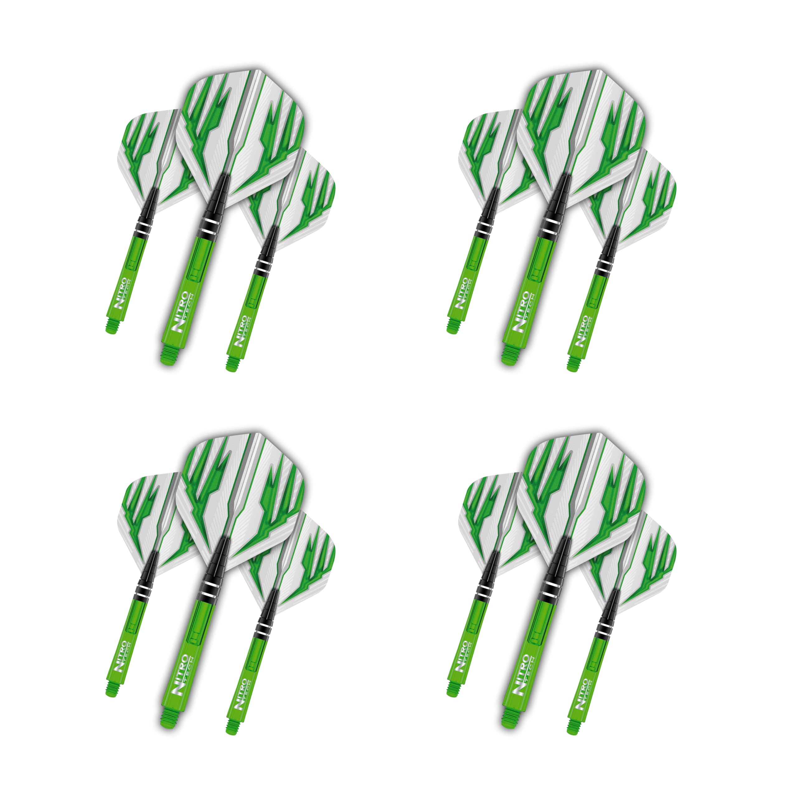 Amazon.com : Red Dragon Darts Flights and Flight & Shaft Combo Green ...