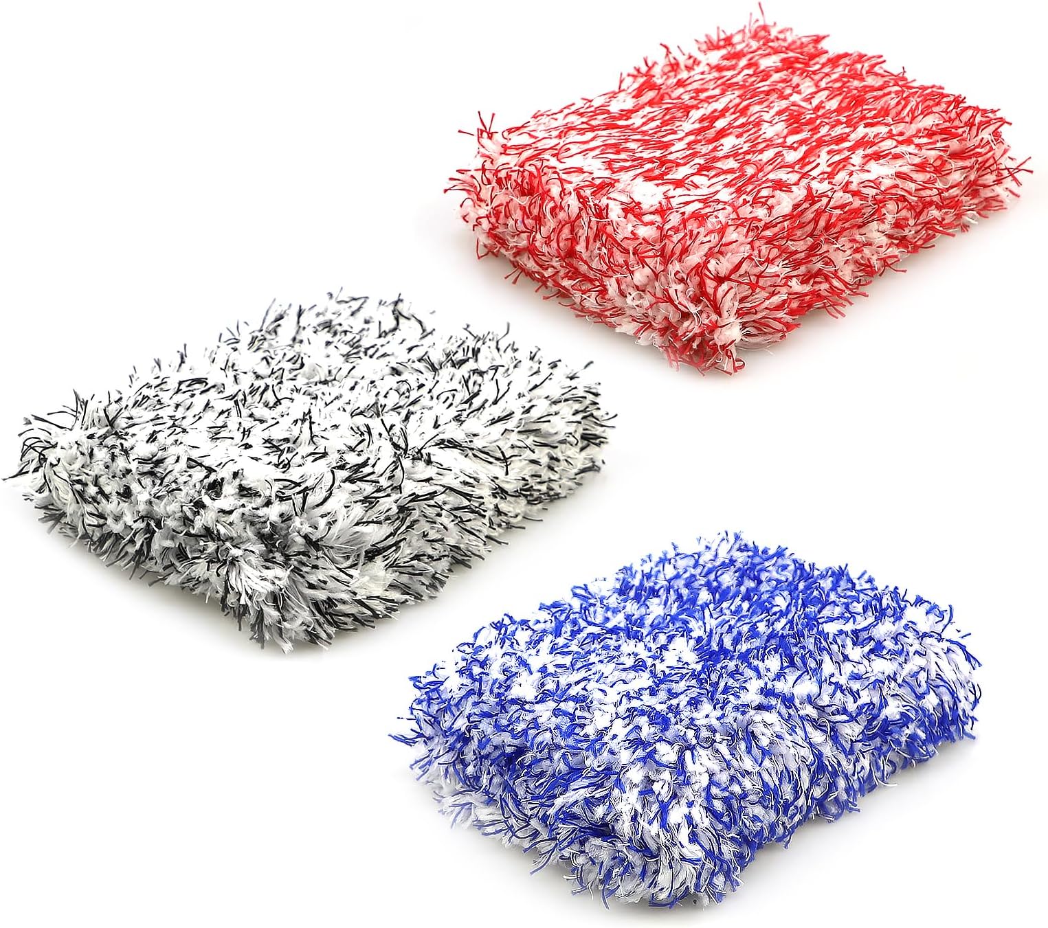 Amazon.com: 3PCS Plush Car Wash Sponges, Microfiber Car Washing Sponge ...