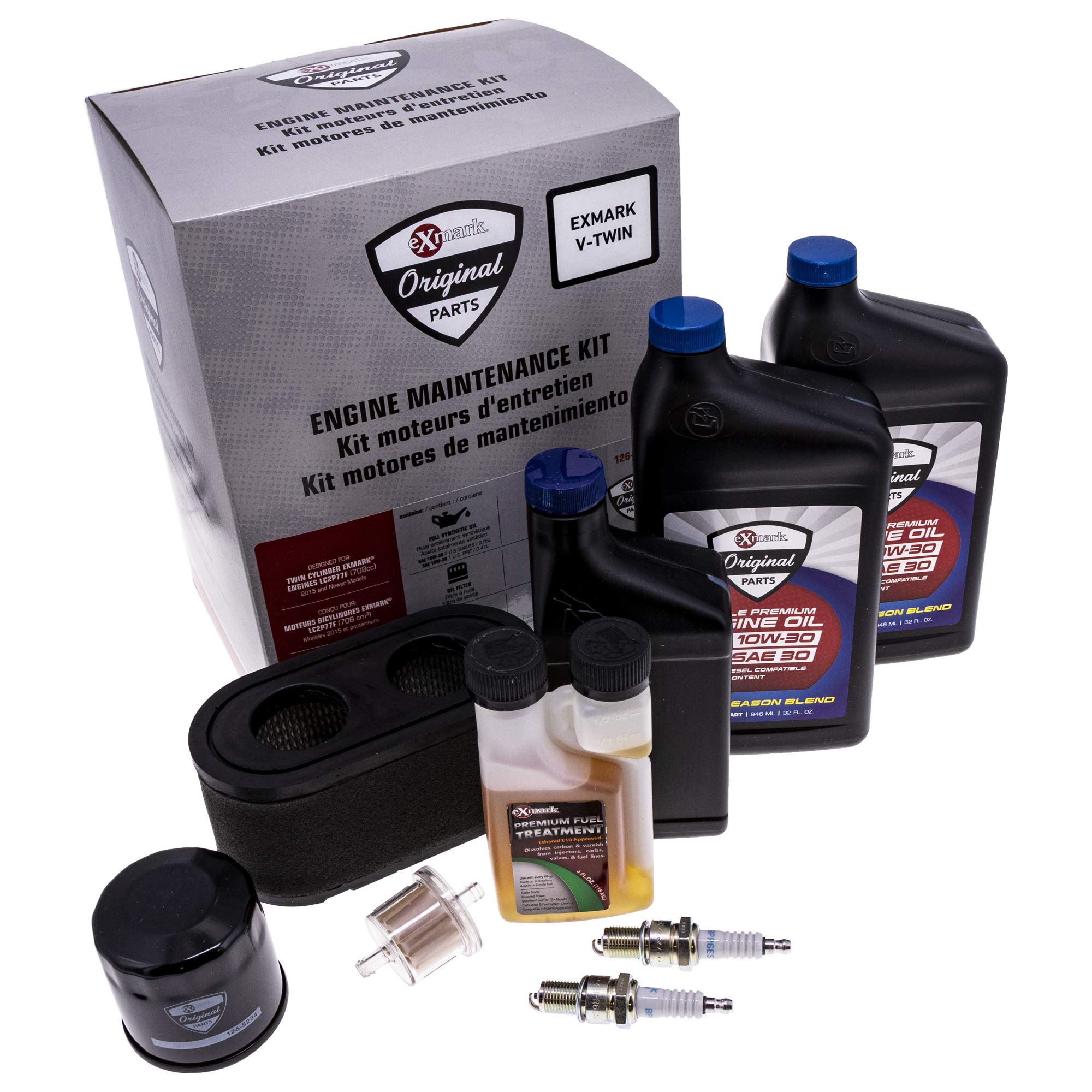 Amazon.com: Exmark 126-9287 V-Twin Engine Maintenance Oil Air Fuel ...