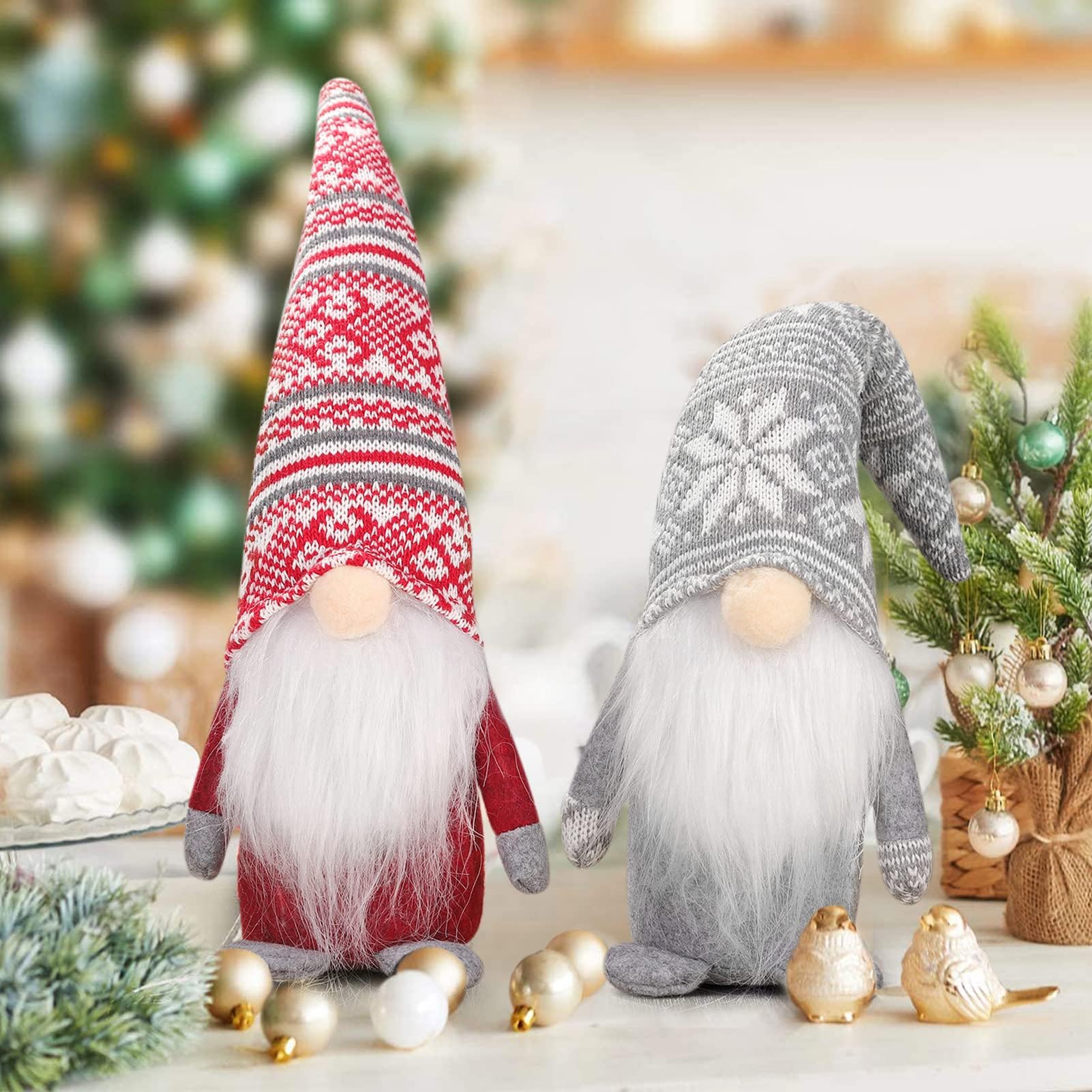 Christmas Light Up Gnome Decoration - Christmas Gonks With Light ...