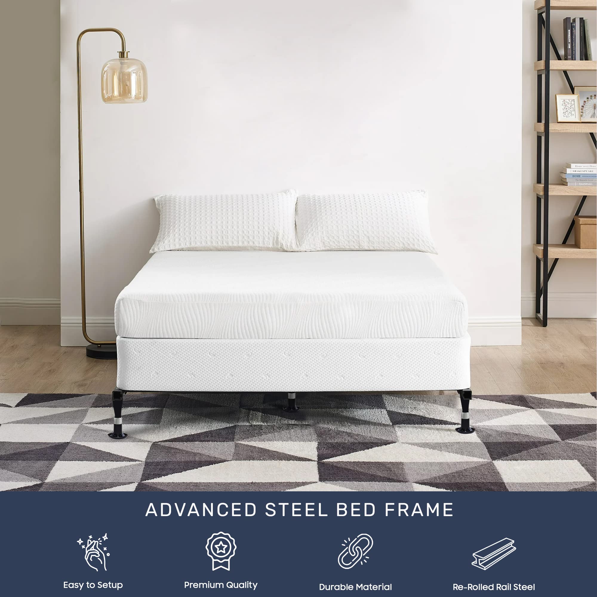 Greaton Advanced Bed Frame with Solid Steel Rivets | Re-rolled Rail ...