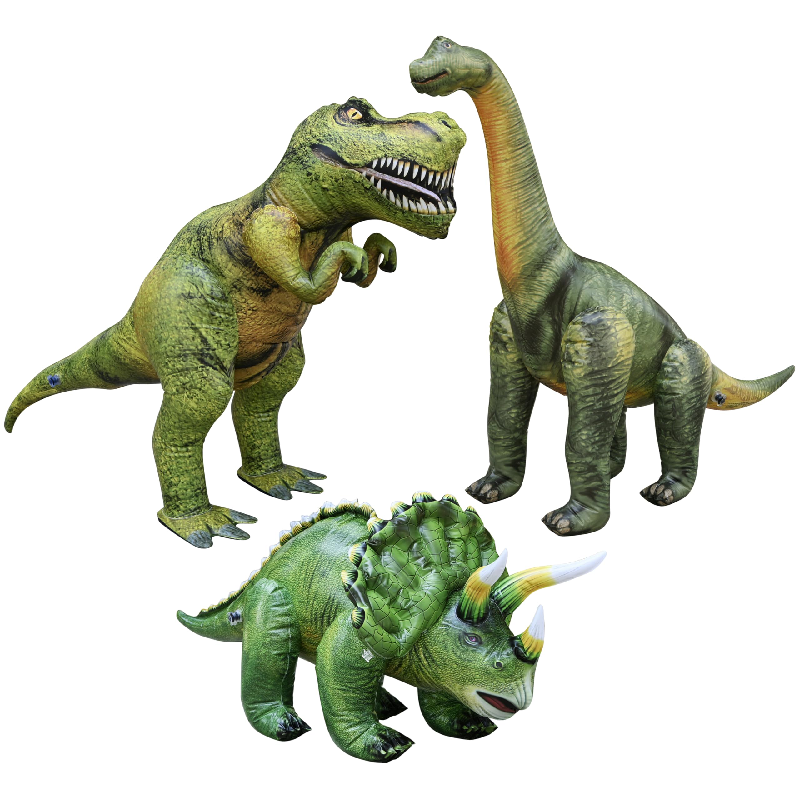 Amazon.com: Jet Creations Inflatable T-Rex Brachiosaurus Triceratops ...