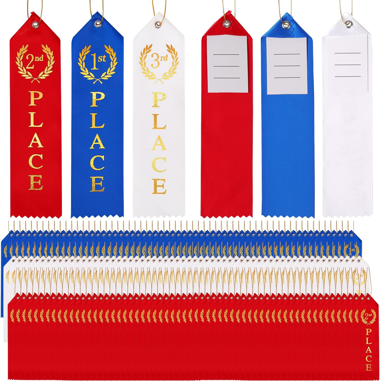 Amazon.com : 180PCS Award Ribbons, Medal Ribbons for 1st, 2nd, 3rd ...