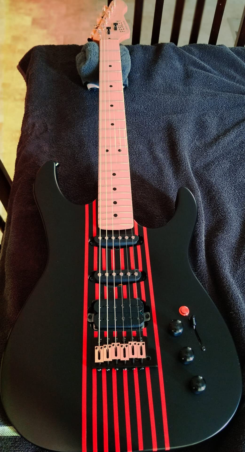 $25/mo - Finance Fesley Electric Guitar, Full Size Solid Body, HSS 6 ...