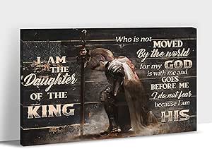 Amazon.com: Armor of God Canvas Wall Art, Women Warrior Wall Art Poster ...