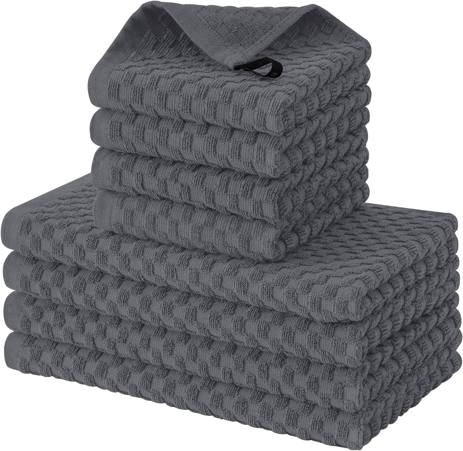 Amazon.com: Food Network 2-pk. Sculpted Kitchen Towels (Dark Grey ...