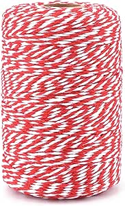 joycraft Christmas String, Cotton String, Gift Wrapping String, 2mm x ...