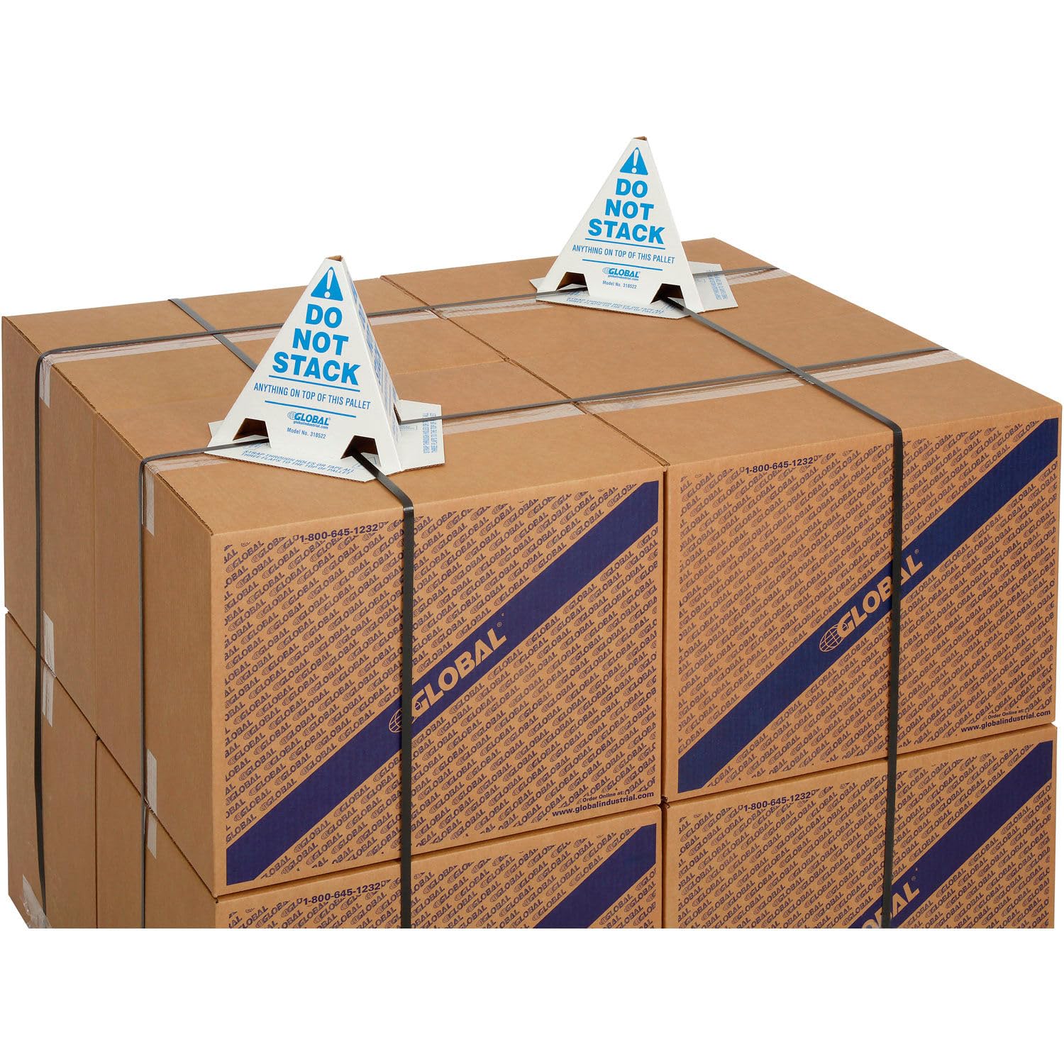 Snapklik.com : Global Industrial "Do Not Stack" Printed Pallet Cones, 8 ...