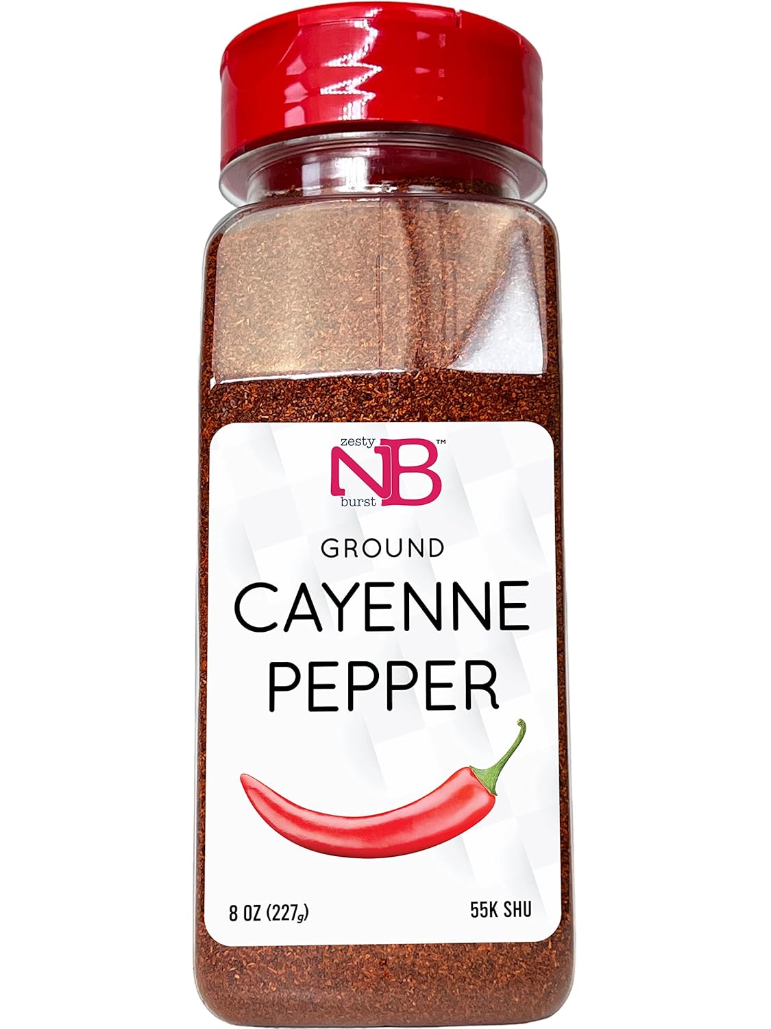 Amazon.com: Zesty Burst Ground Cayenne Pepper Powder 8 oz. Spice Jar ...