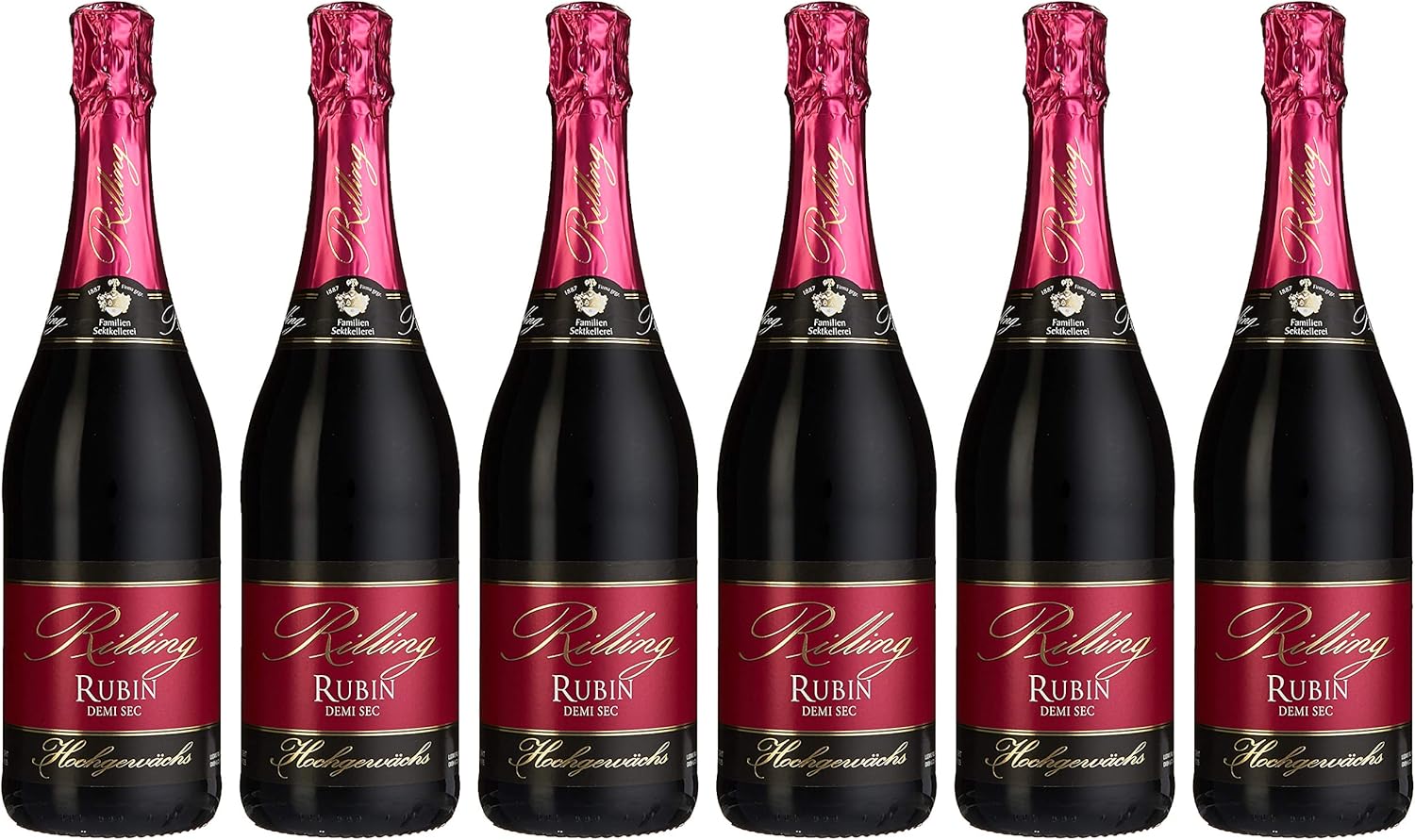 Rilling Rubin Hochgewächssekt demi sec (6 x 0.75 l) : Amazon.de ...