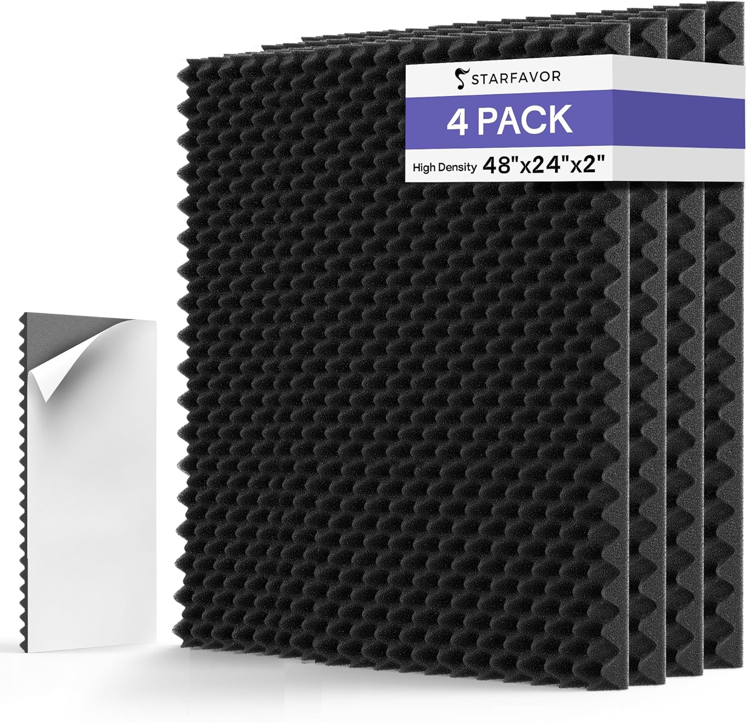 Amazon.com: Starfavor 4 PCS Large Acoustic Panels - 48"x24"x2", Sound ...